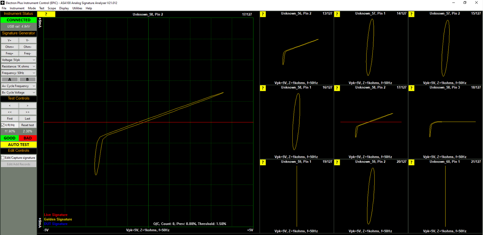 ASA100 Analog Signature Analyser – Electron Plus
